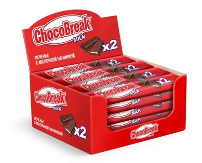 Батончик Choco Break 40г с шоколадом и молочной начинкой купить в ...